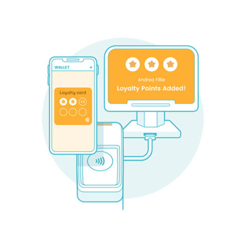 Universal NFC wallet reader - VTAP NFC mobile wallet reader